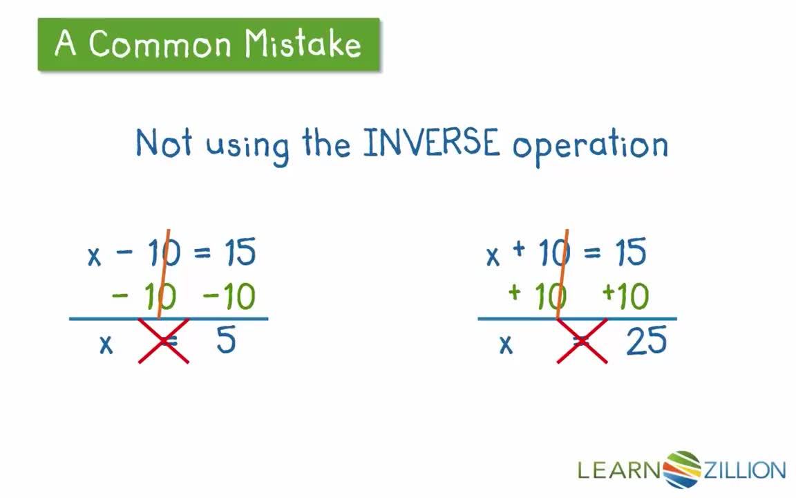 Solving Algebraic Equations Using Inverse Operations | Maths Science Solving Algebraic Equations Using Inverse Operations | Maths Science